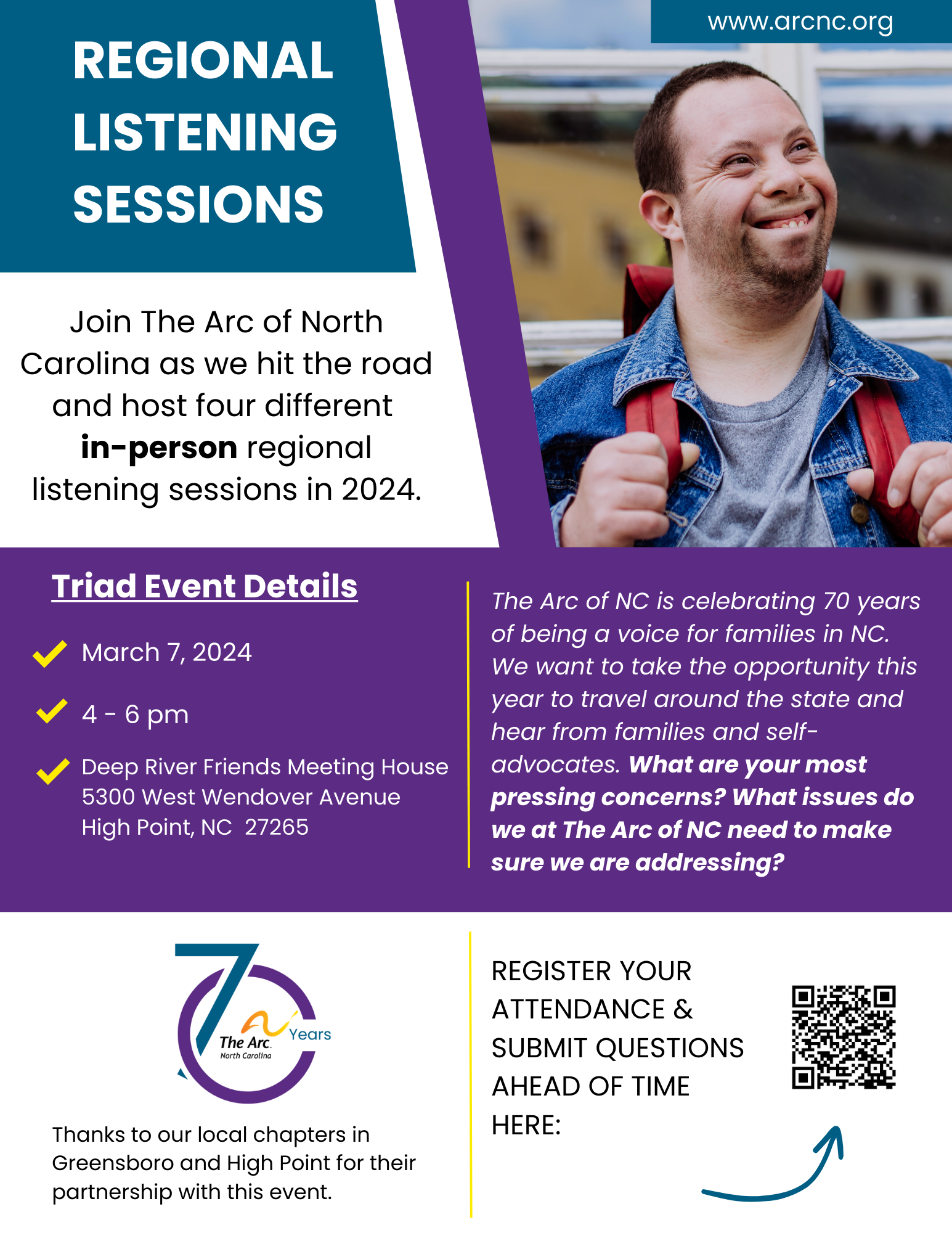 The Arc of NC - Regional Listening Session - The Arc of Greensboro